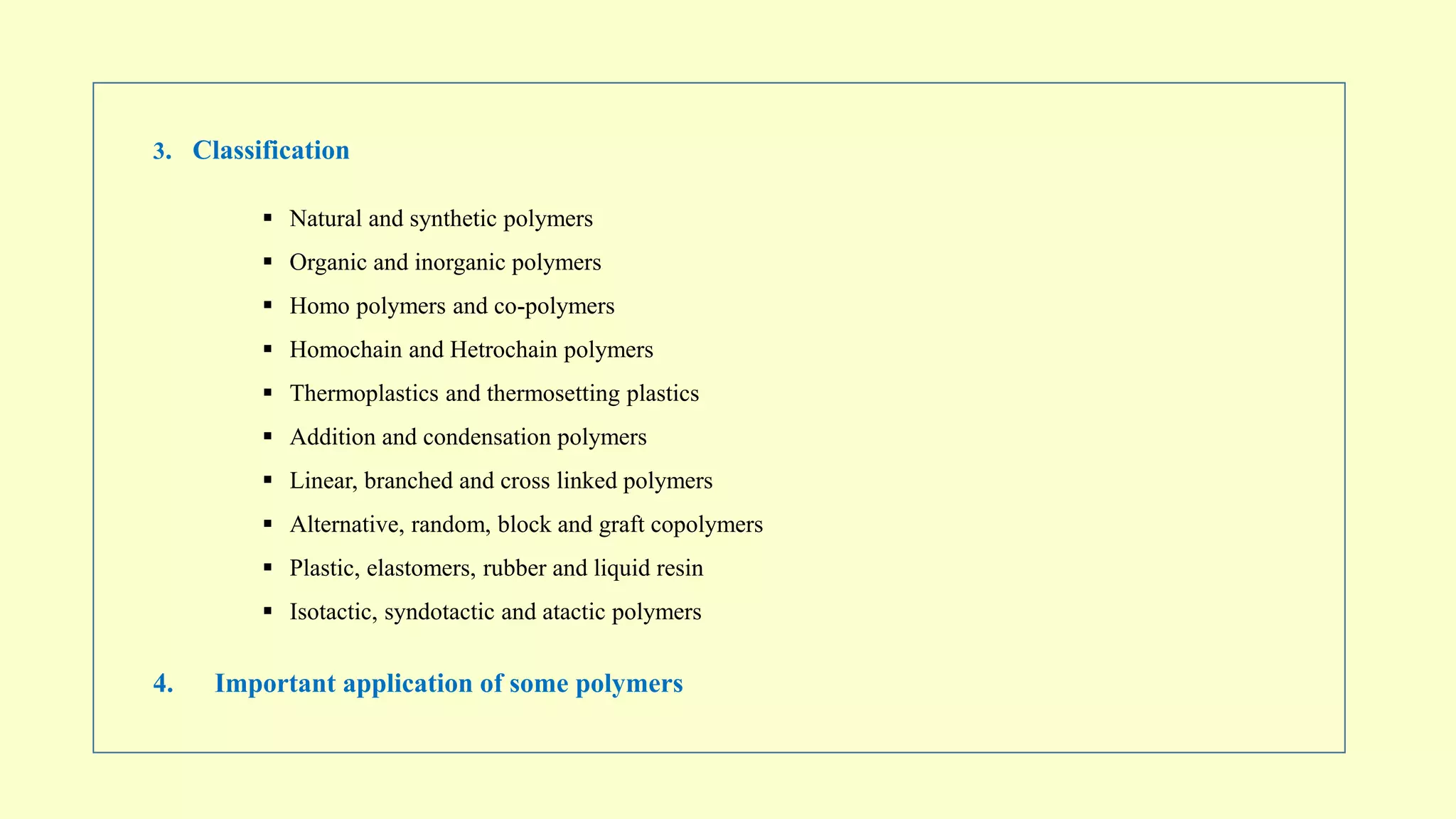 Introduction to polymer chemistry | PPTX