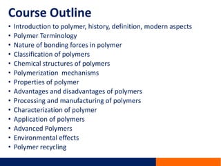 Introduction to Polymer Science and engineering | PDF