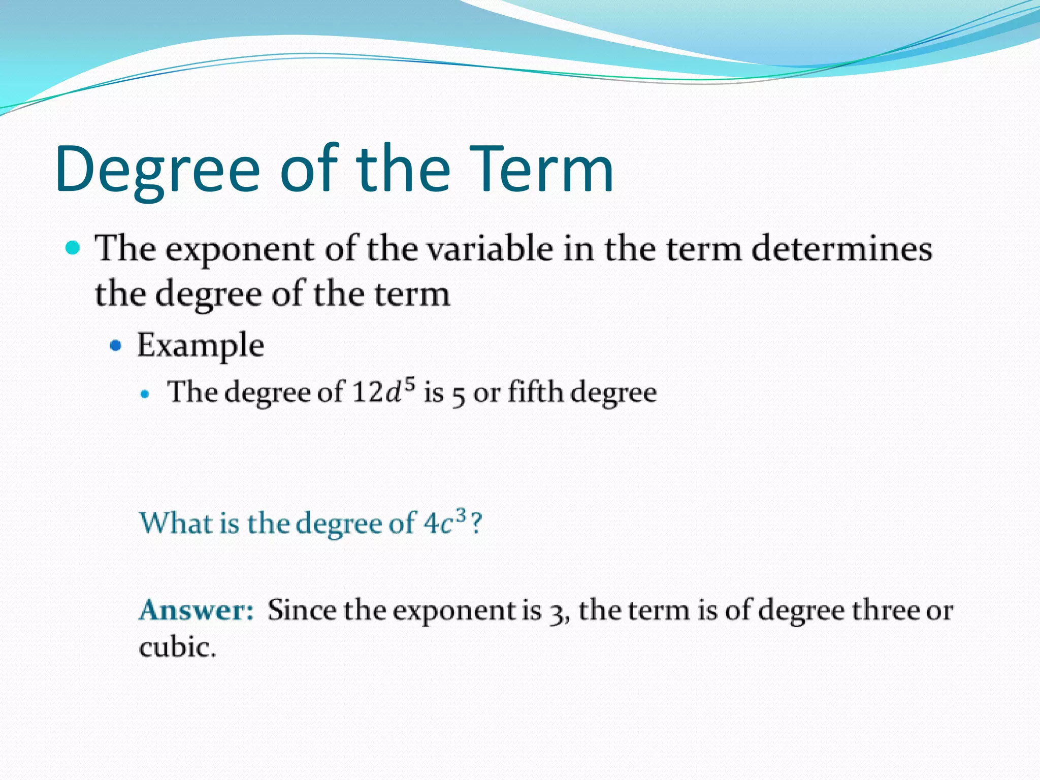 Introduction to Polynomial Functions | PPTX