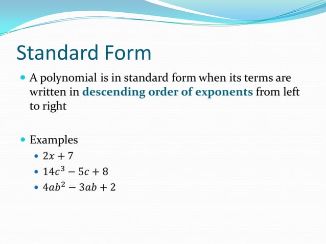 Introduction To Polynomial Functions Pptx Physics Science