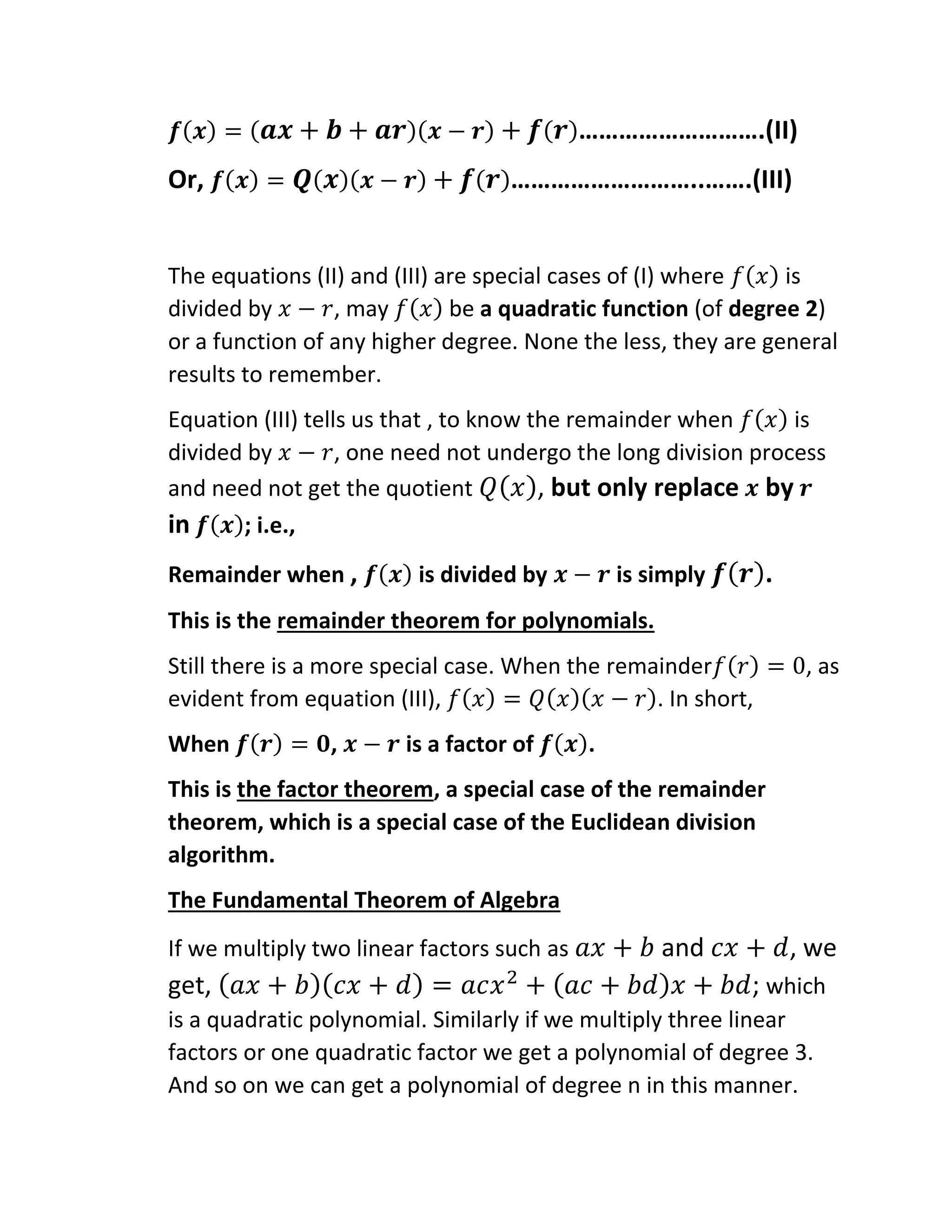 Introduction to polynomials | PDF