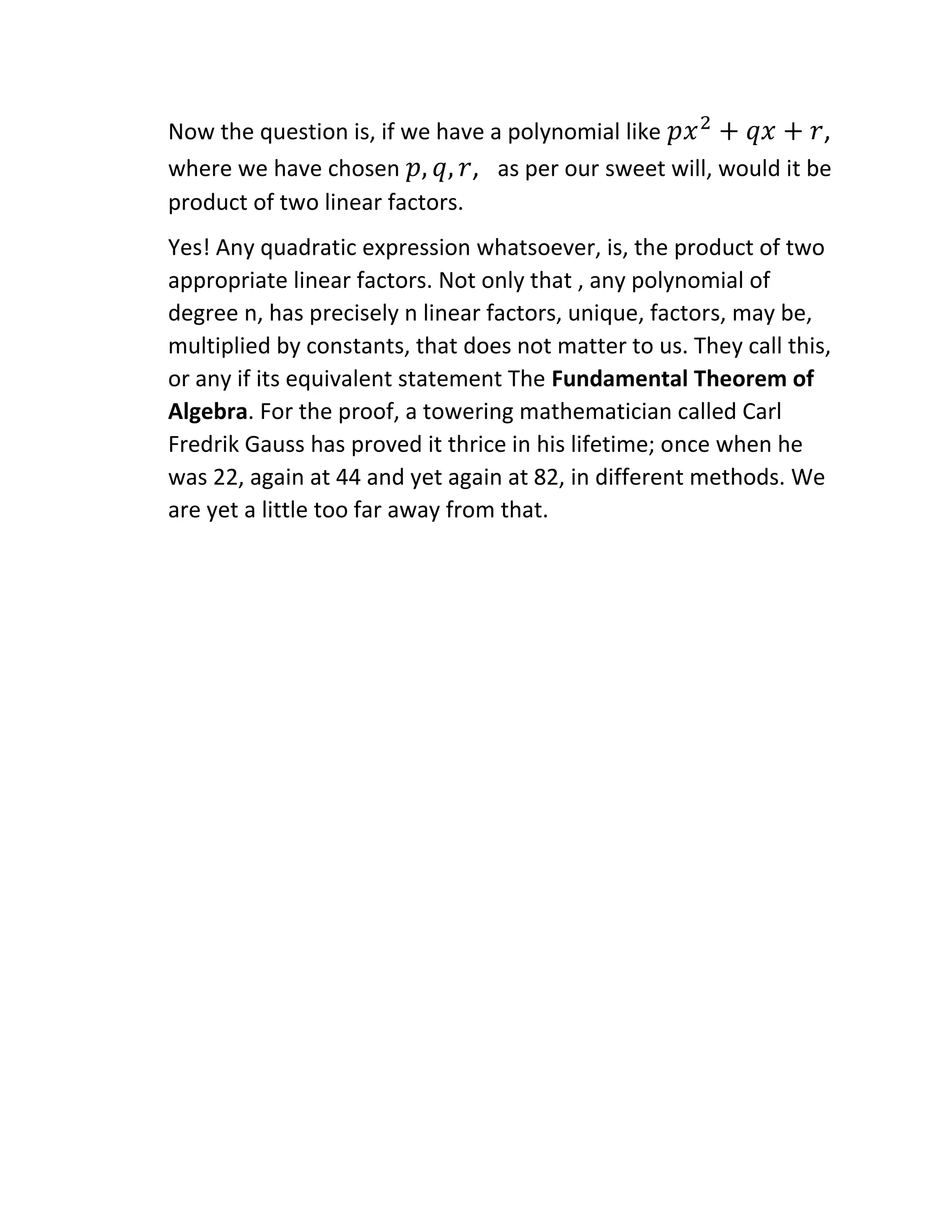 Introduction to polynomials | PDF