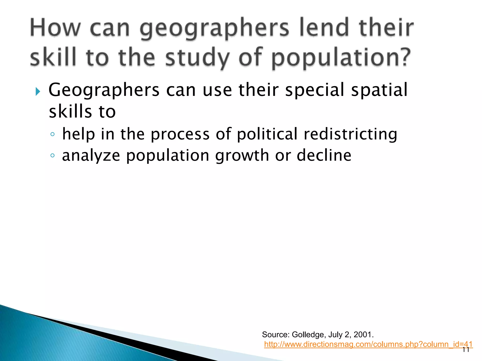 Introduction To Population Geography | PPTX