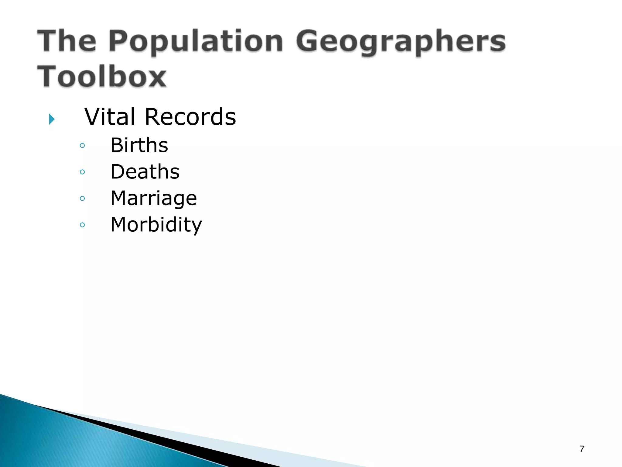 Introduction To Population Geography | PPTX