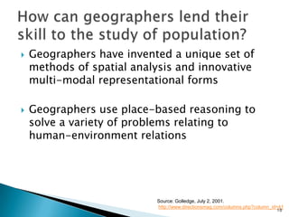 Introduction To Population Geography | PPTX