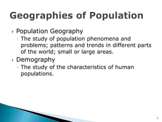 Population Geography