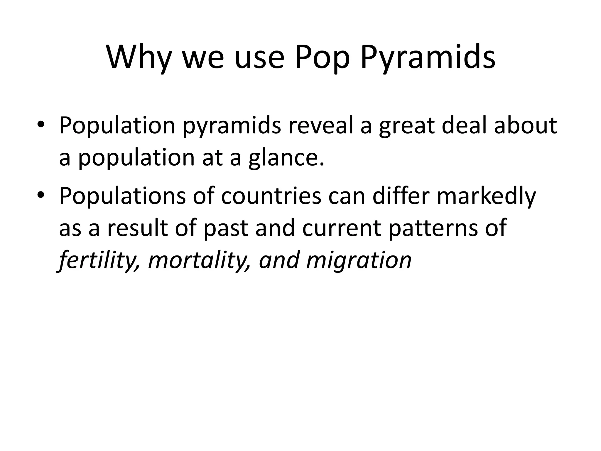 Introduction to population pyramids | PPTX | Geography | Science