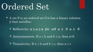 Introduction to Posets, Hasse Diagrams, Lattices.pptx