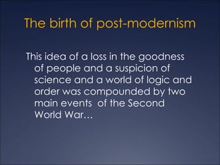 Introduction to post modernism | PPT