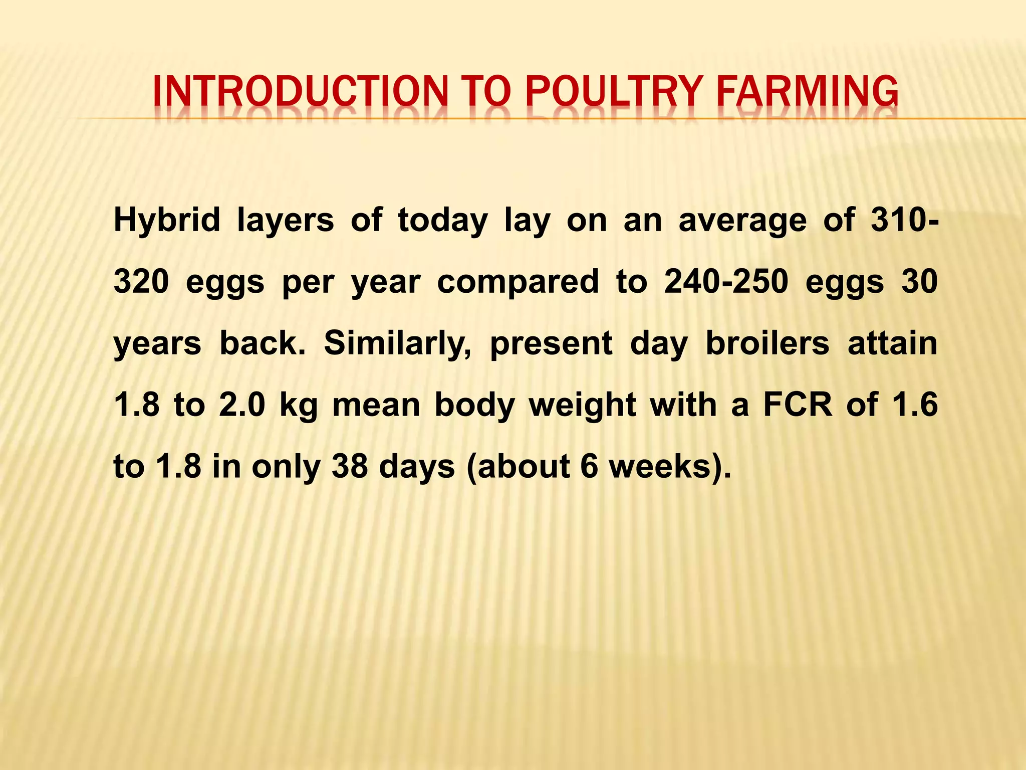 Introduction to poultry farming | PPTX