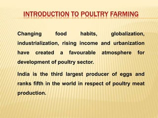 Introduction to poultry farming | PPTX