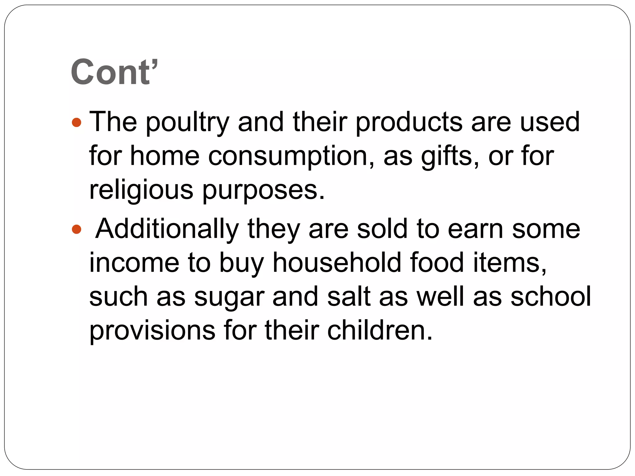 Introduction to poultry production | PPTX