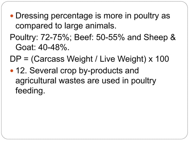 Introduction to poultry production | PPTX