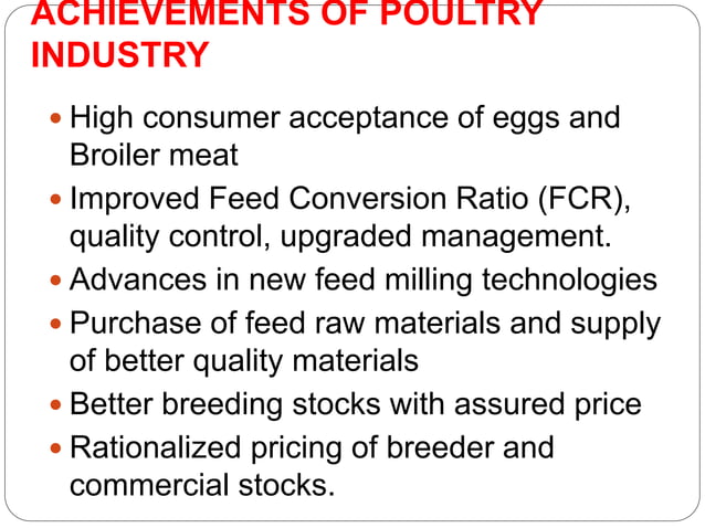 Introduction to poultry production | PPTX