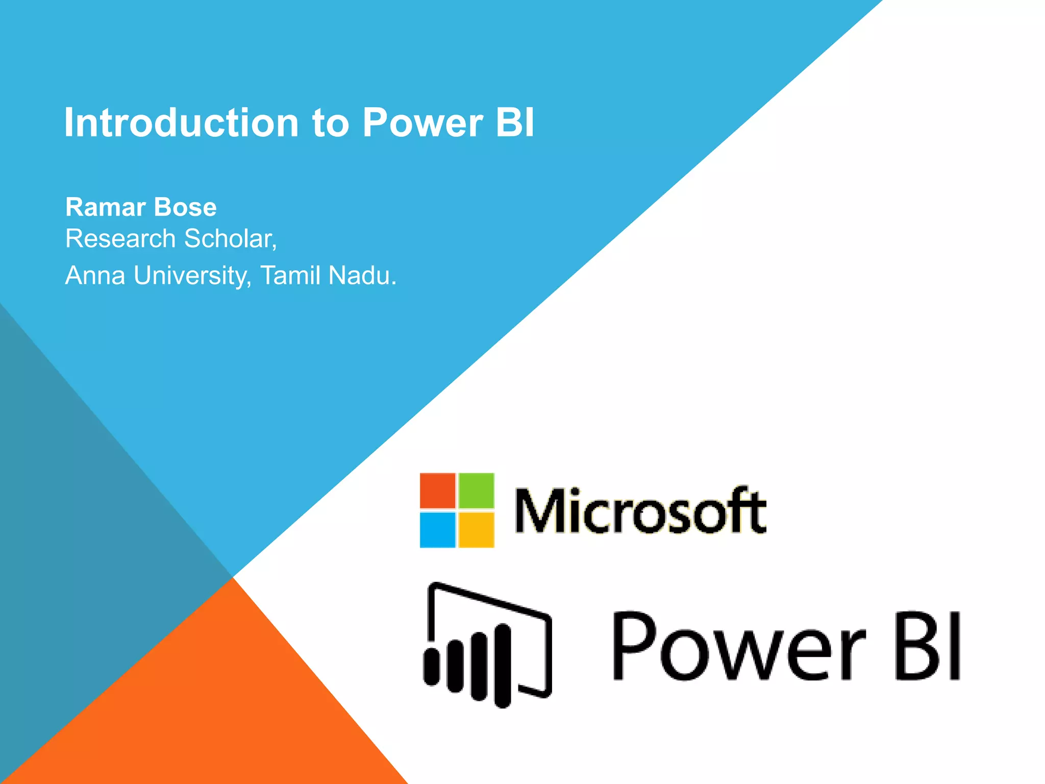 Introduction To Power Bi Pptx