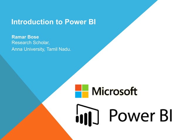 Introduction to power BI | PPTX | Computer Software and Applications ...