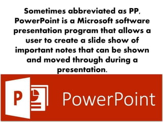 Introduction to powerpoint | PPTX
