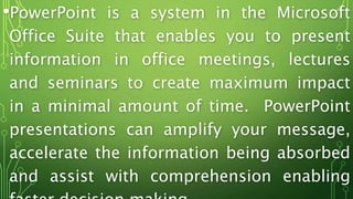 Introduction to powerpoint | PPTX | Desktop Publishing | Computer ...