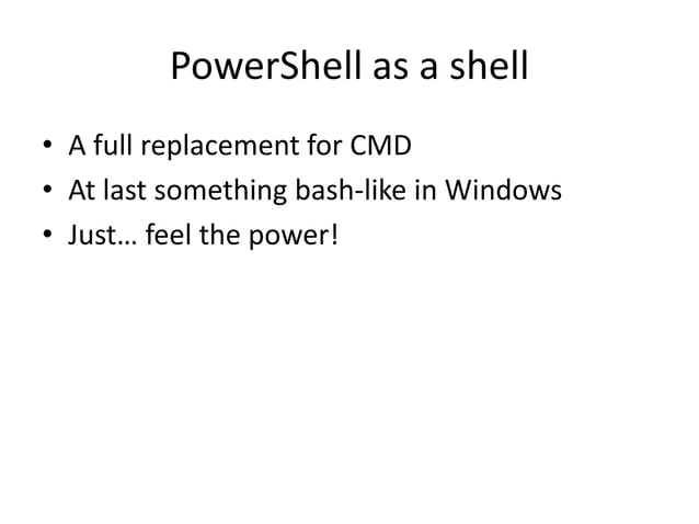 Introduction To Power Shell | PPTX