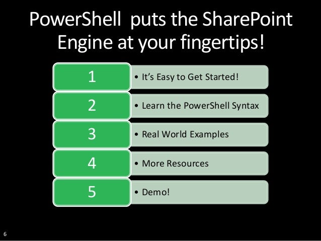 Introduction To Powershell Be A Powershell Hero Spfest Workshop