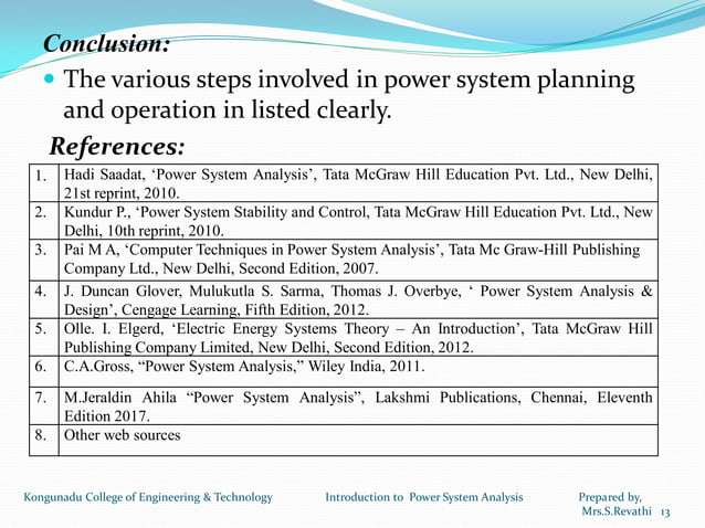 Introduction to power system analysis | PDF | Power and Energy Industry | Industries