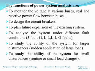 Introduction to power system analysis | PDF