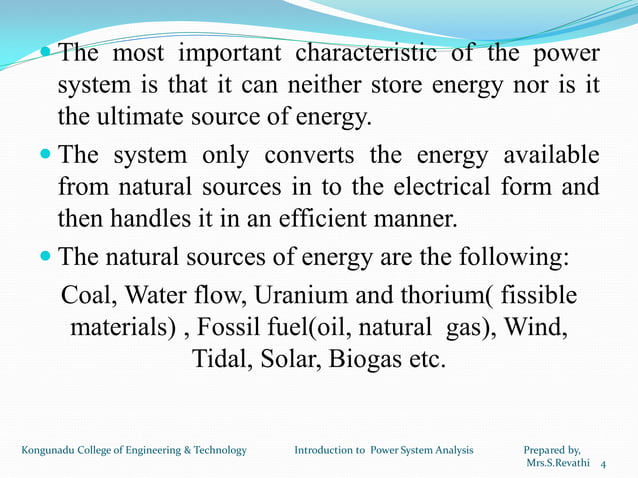 Introduction to power system analysis | PDF | Power and Energy Industry | Industries