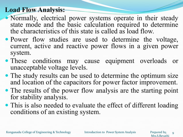 Introduction to power system analysis | PDF | Power and Energy Industry | Industries