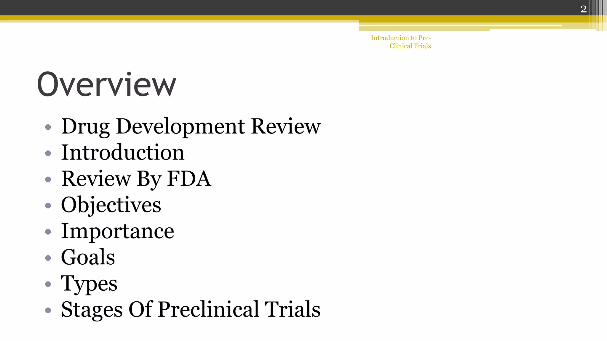 Introduction to Pre-clinical Trials | PPTX