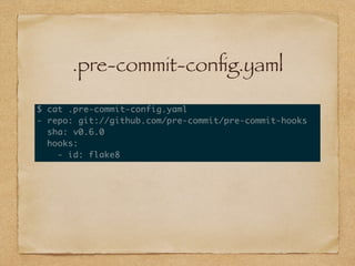 Introduction to pre-commit | PPT