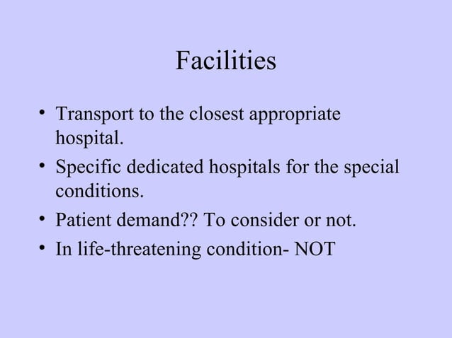 Introduction to pre hospital care and in | PPT