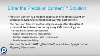 Precision Content™ Tools, Techniques, and Technology | PPTX