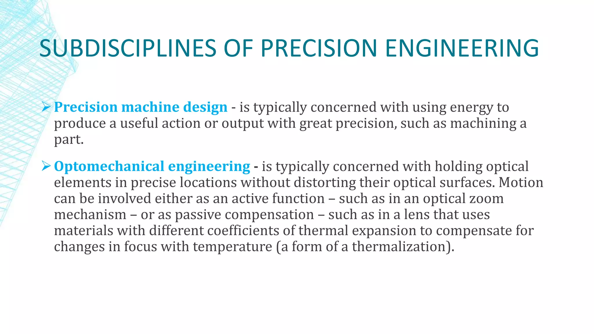 Introduction to Precision Engineering | PPTX