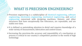 Introduction to Precision Engineering | PPTX