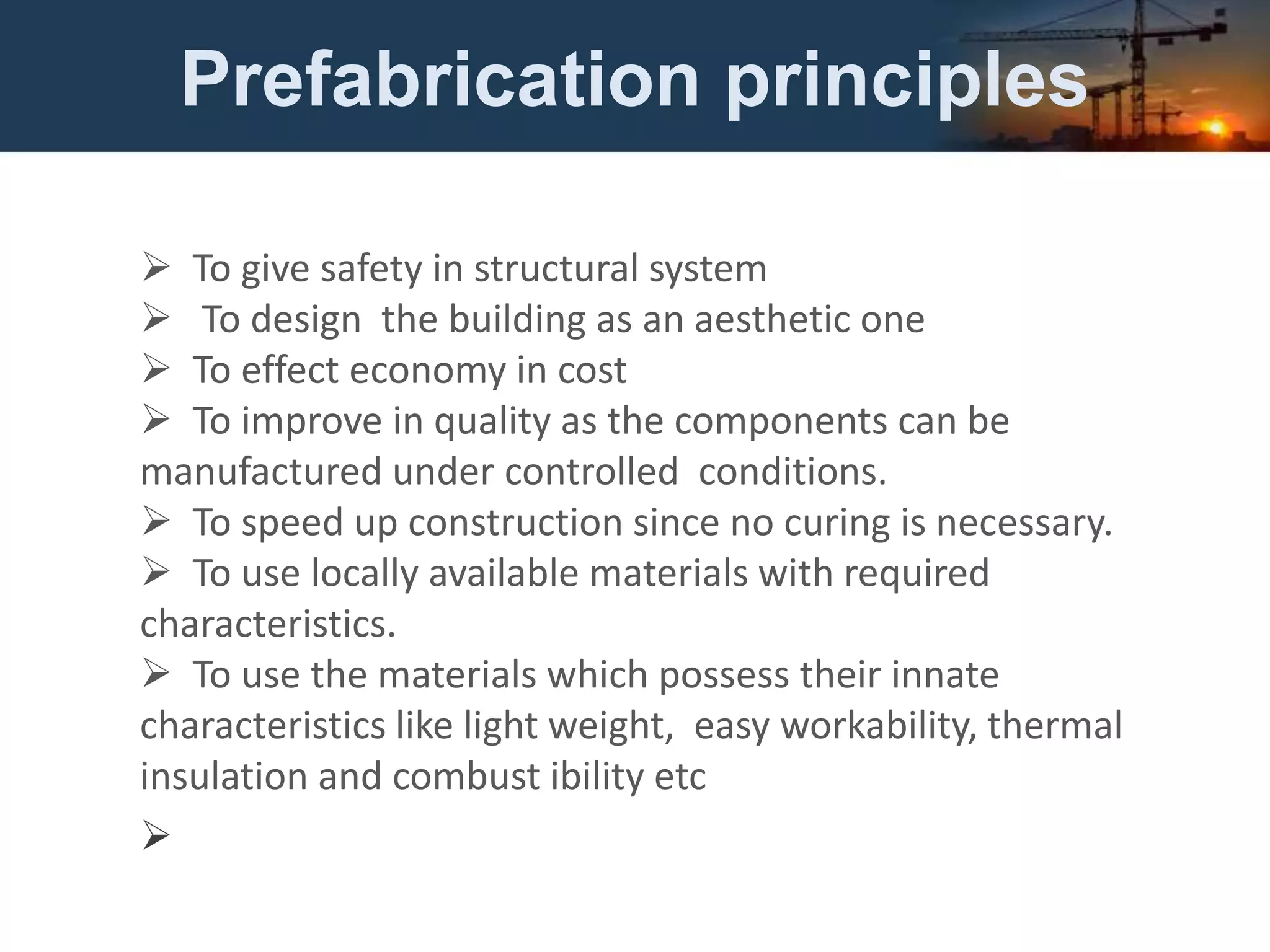 An Introduction to Prefabricated structures | PPTX