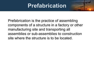 Introduction to prefabricated structures | PPTX