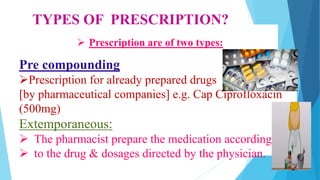 Introduction to prescription | PPT