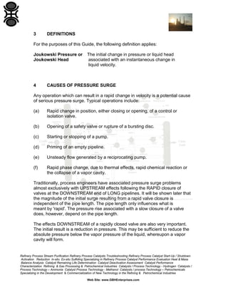 Introduction To Pressure Surge In Liquid Systems | PDF