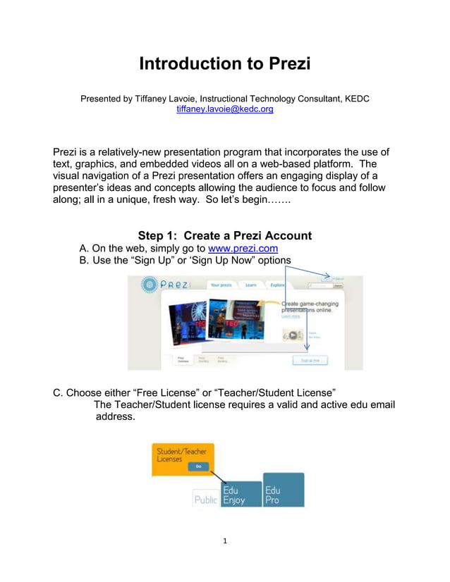 Introduction to prezi | PDF