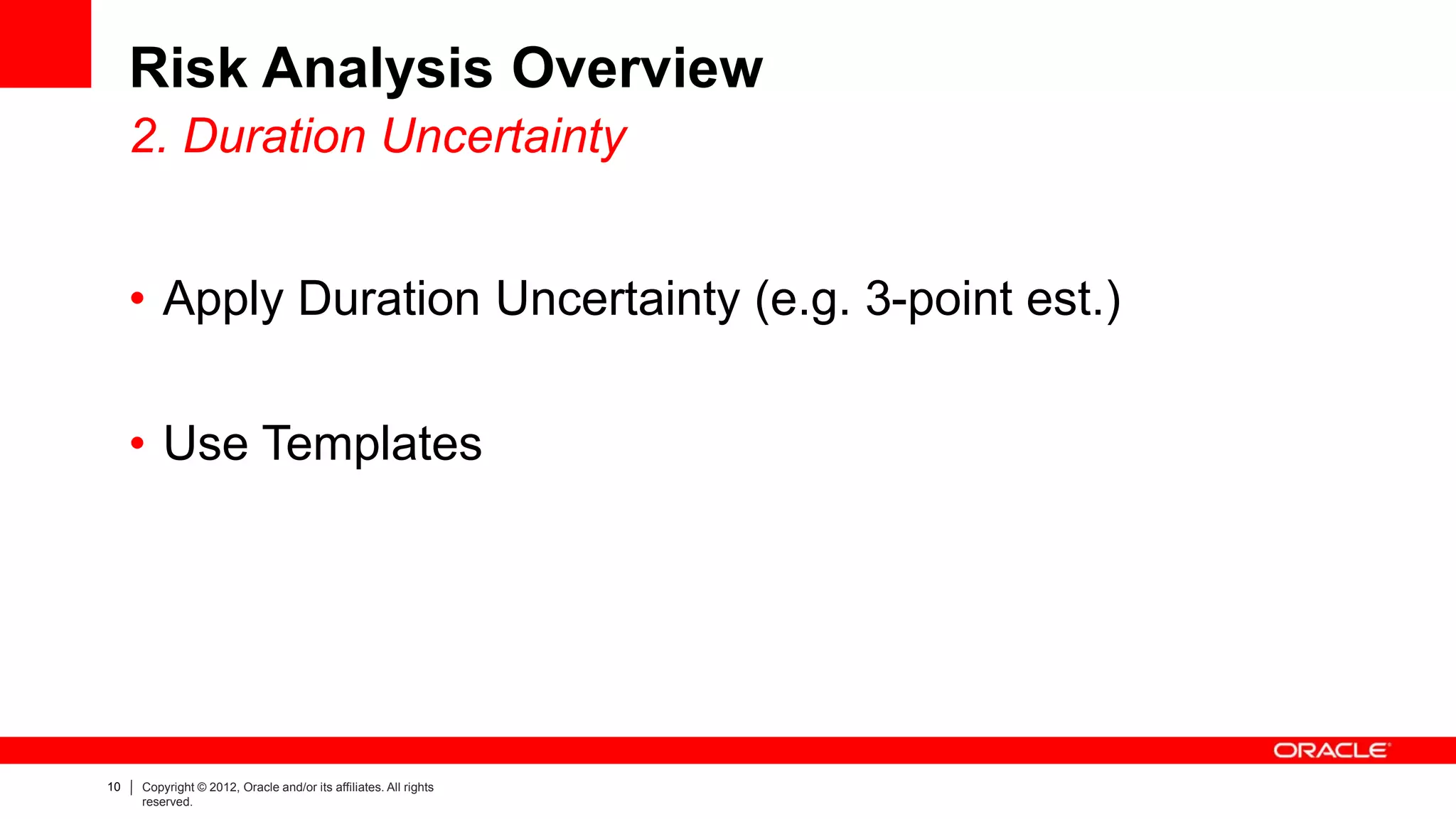 Introduction to primavera risk analysis ppt | PDF