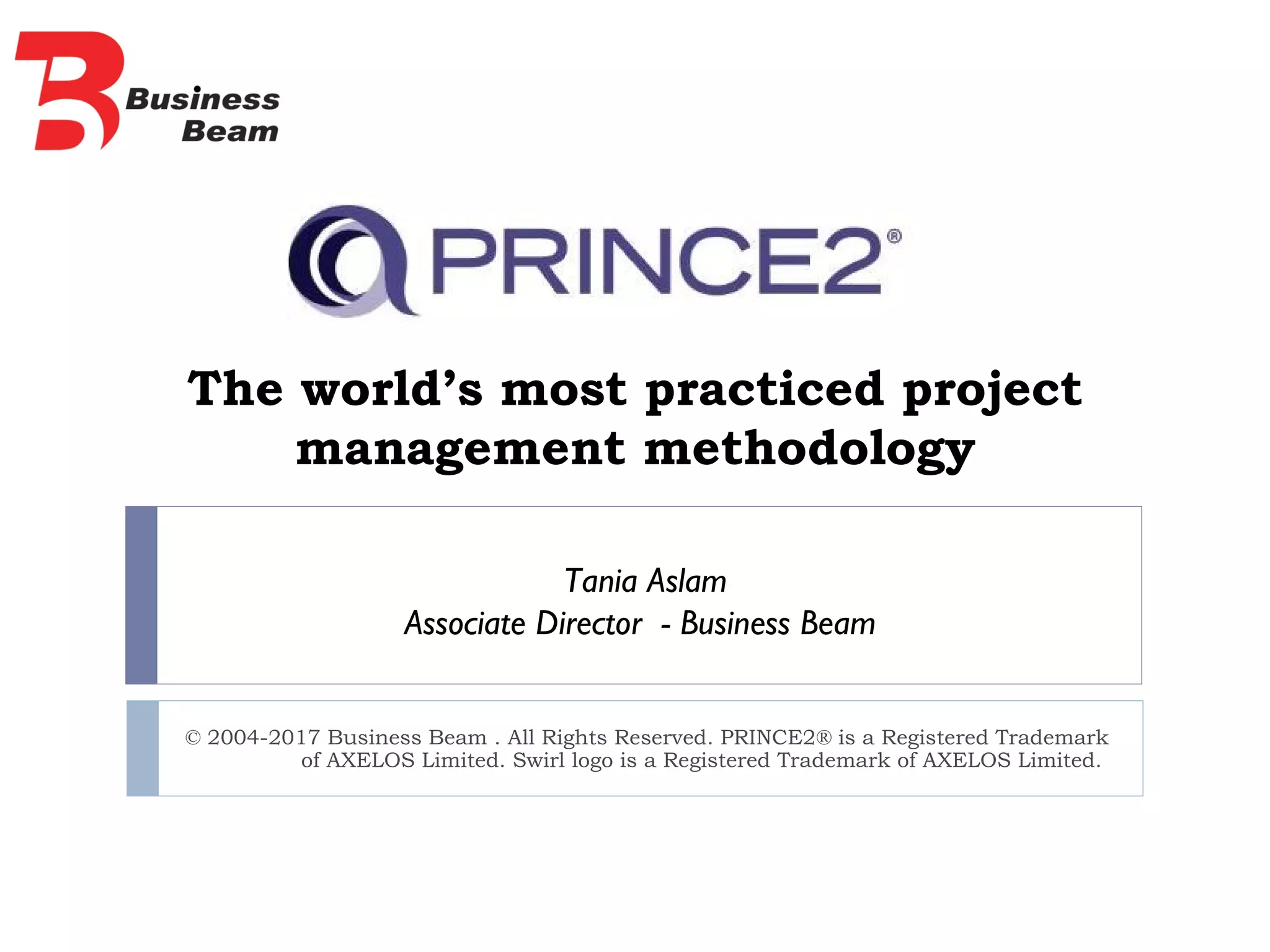 Introduction to PRINCE2 Trainings | PPT