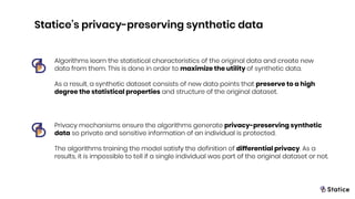 Introduction to privacy preserving synthetic data | PDF