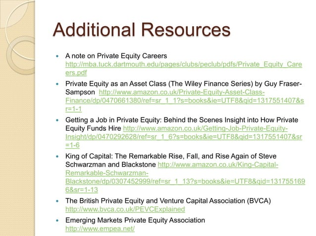 Introduction to Private Equity | PPTX | Private Equity | Business ...