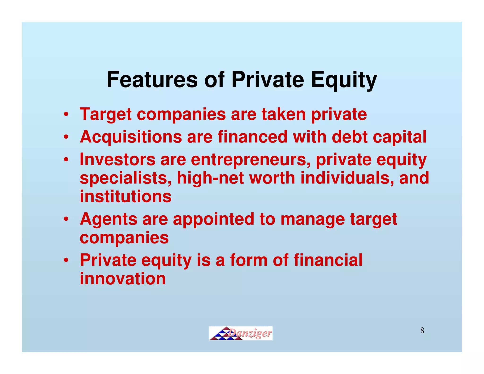 Introduction To Private Equity | PDF