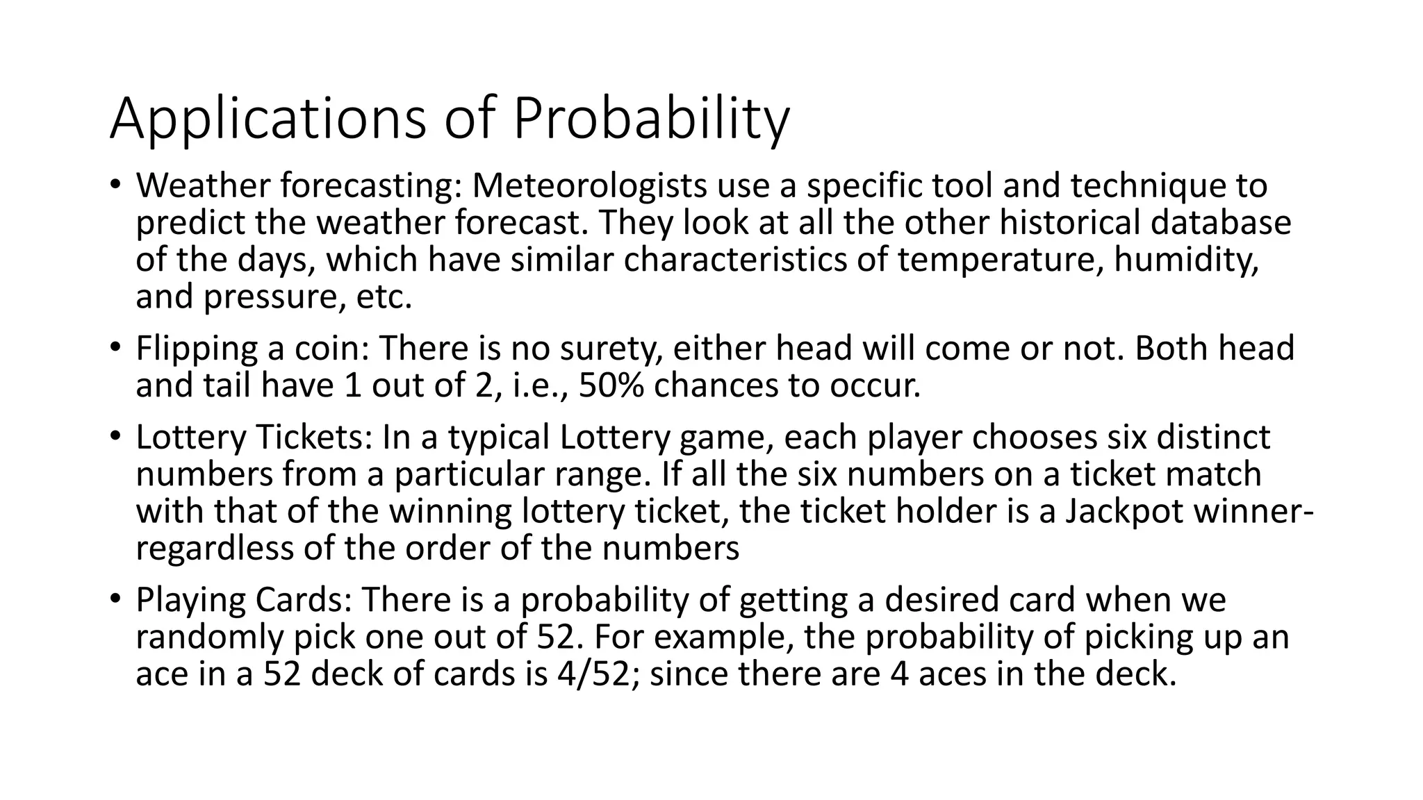 Introduction to probability | PPTX
