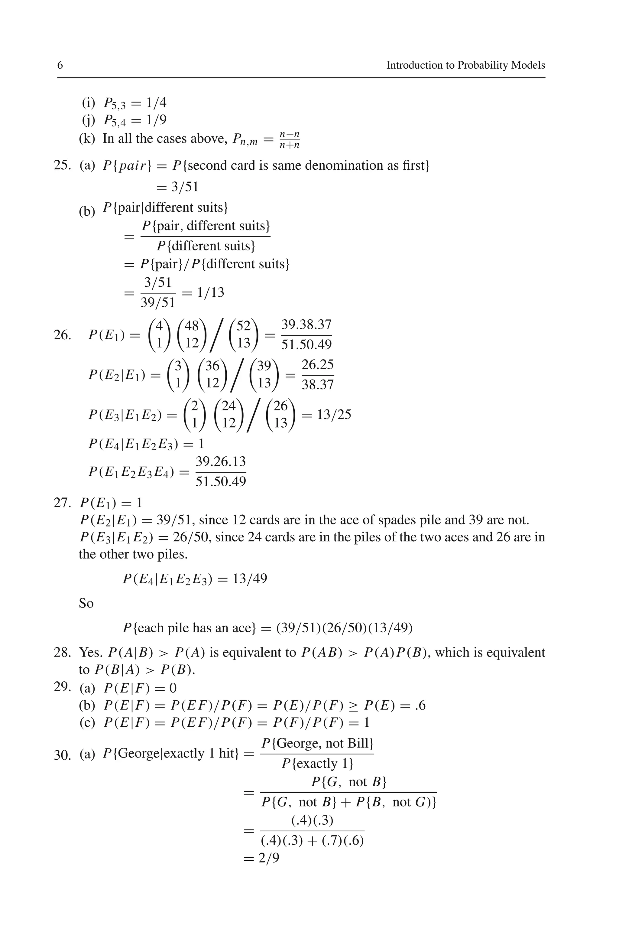 Solutions for Exercises in Introduction to Probability Models, 11th ...