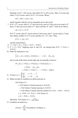Solutions for Exercises in Introduction to Probability Models, 11th ...