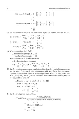 Complete Solutions for Exercises in Introduction to Probability Models ...