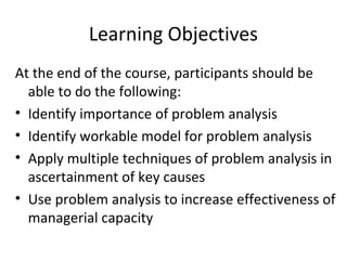 Introduction To Problem Analysis | PPT