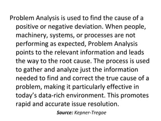 Introduction To Problem Analysis | PPT
